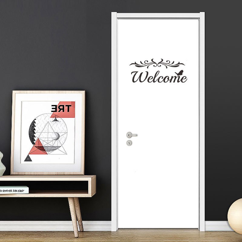 Welcome English alphabet Door Sticker for wall liv... – Grandado