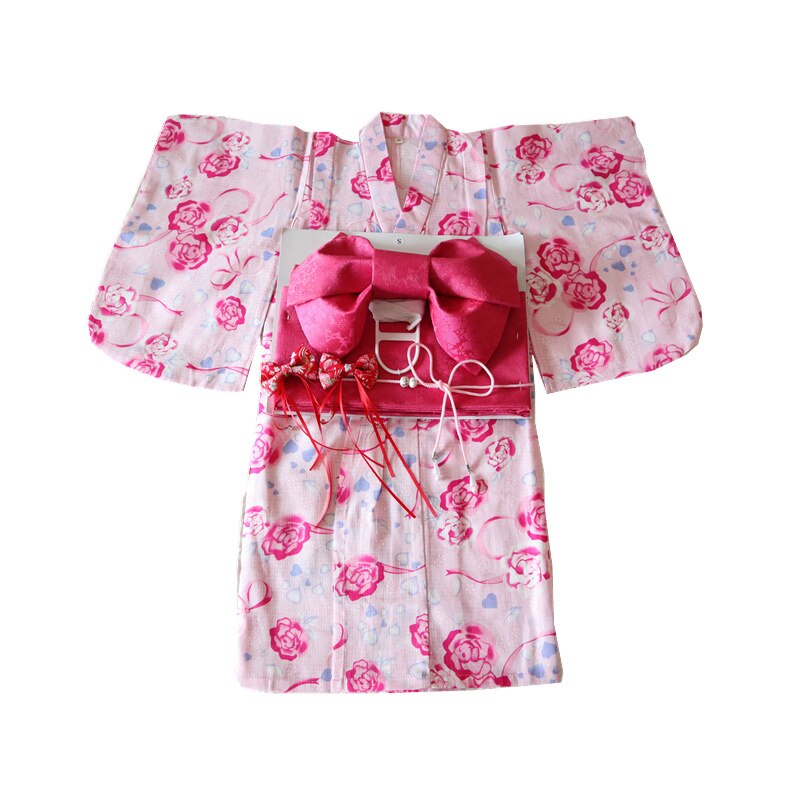 girls printed japanese kimono robe child warrior c... – Vicedeal