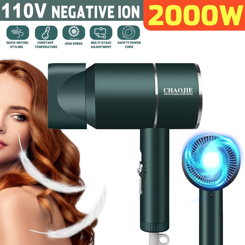 2000W 110V Hair Dryer 3 Airflow Setting Electric H... – Grandado