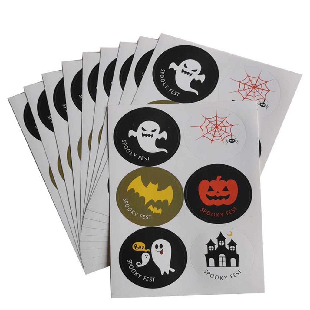 Halloween Heks Sticker Nail Art Halloween Pompoen ... – Grandado