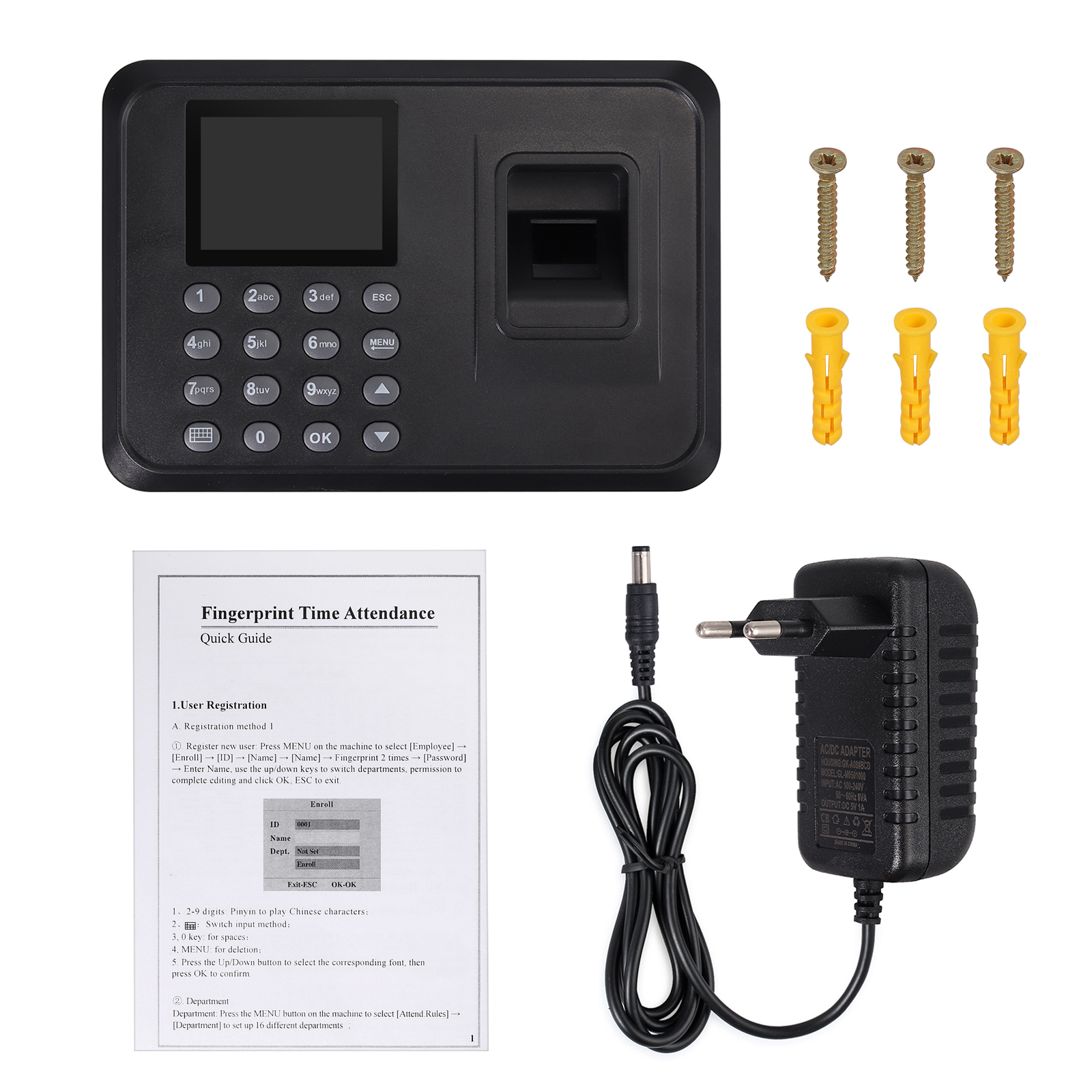 LiNKFOR 2.4 inch Display Biometric Fingerprint Att... – Vicedeal LiNKFOR 2.4 inch Display Biometric Fingerprint Att... – Vicedeal