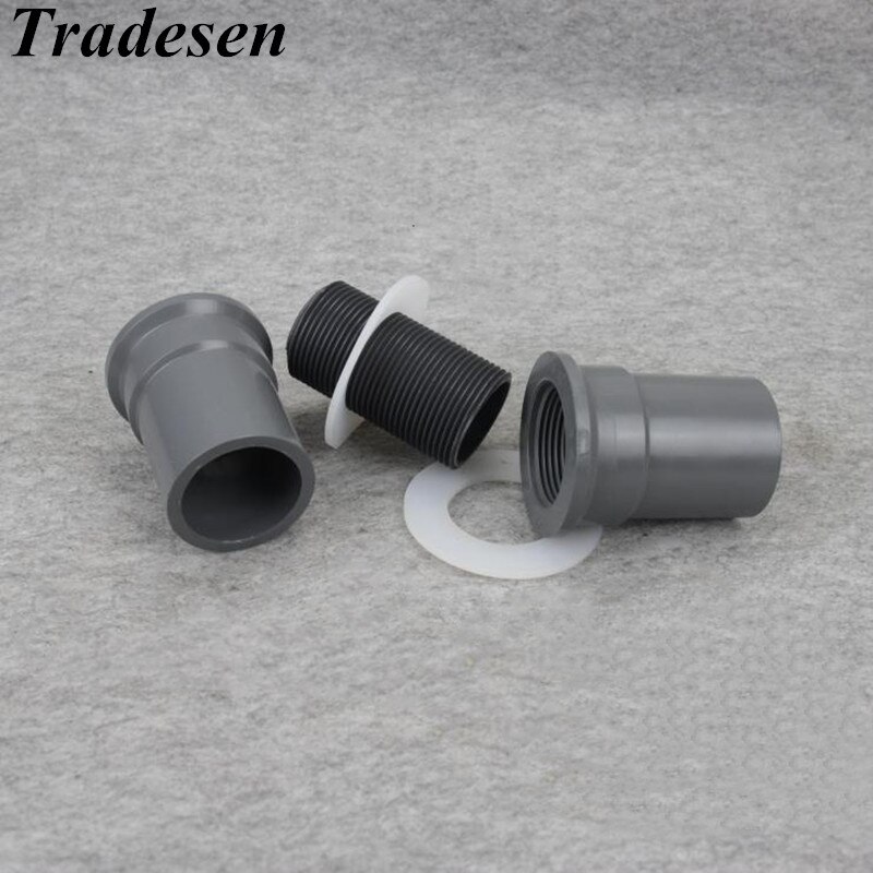 1 stk plast pvc 1/2 " 20mm-1-1/2 " 50mm vandtæt sl... – Vicedeal