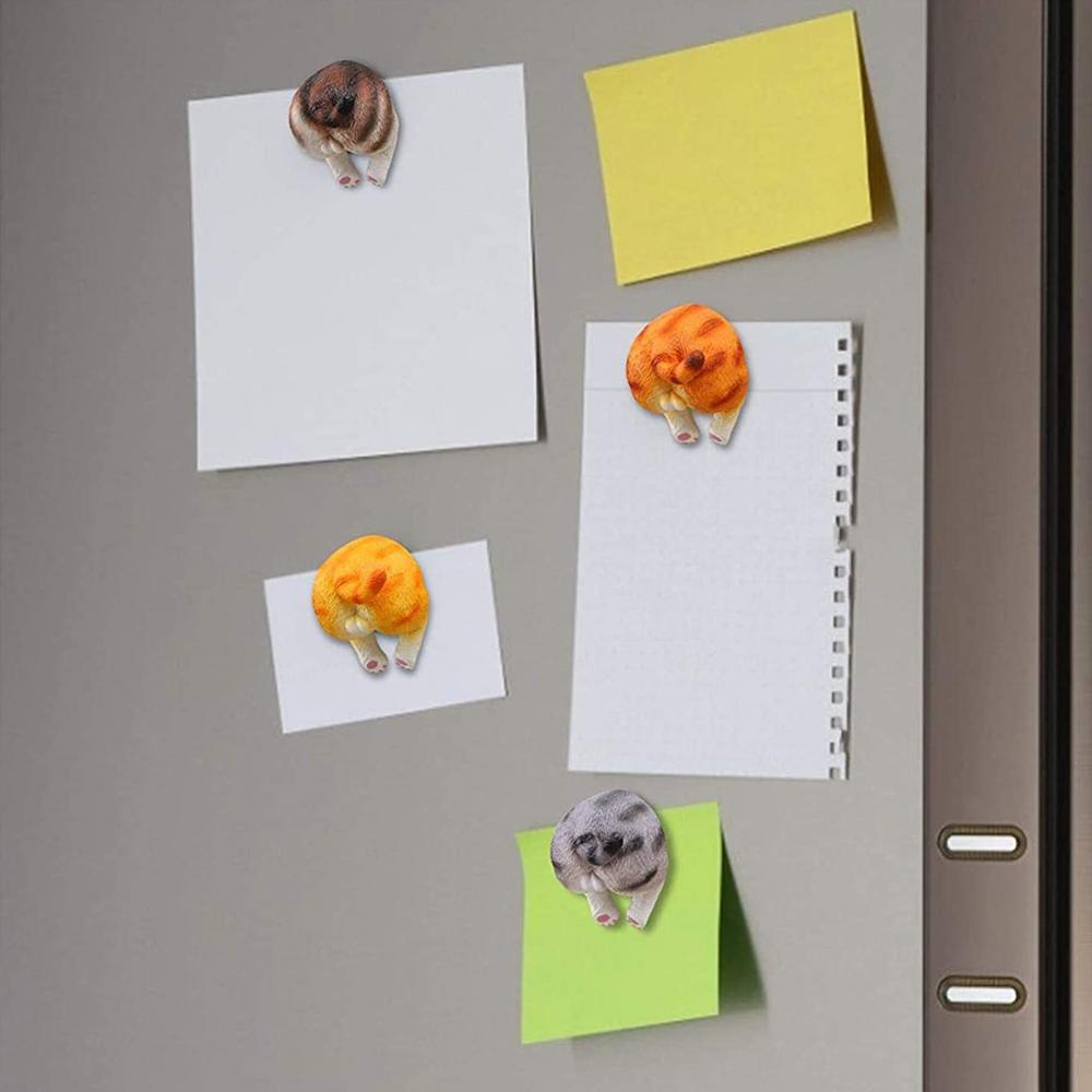 Sticker Cat Butt Magnetic Fridge Resin Office Home... – Grandado