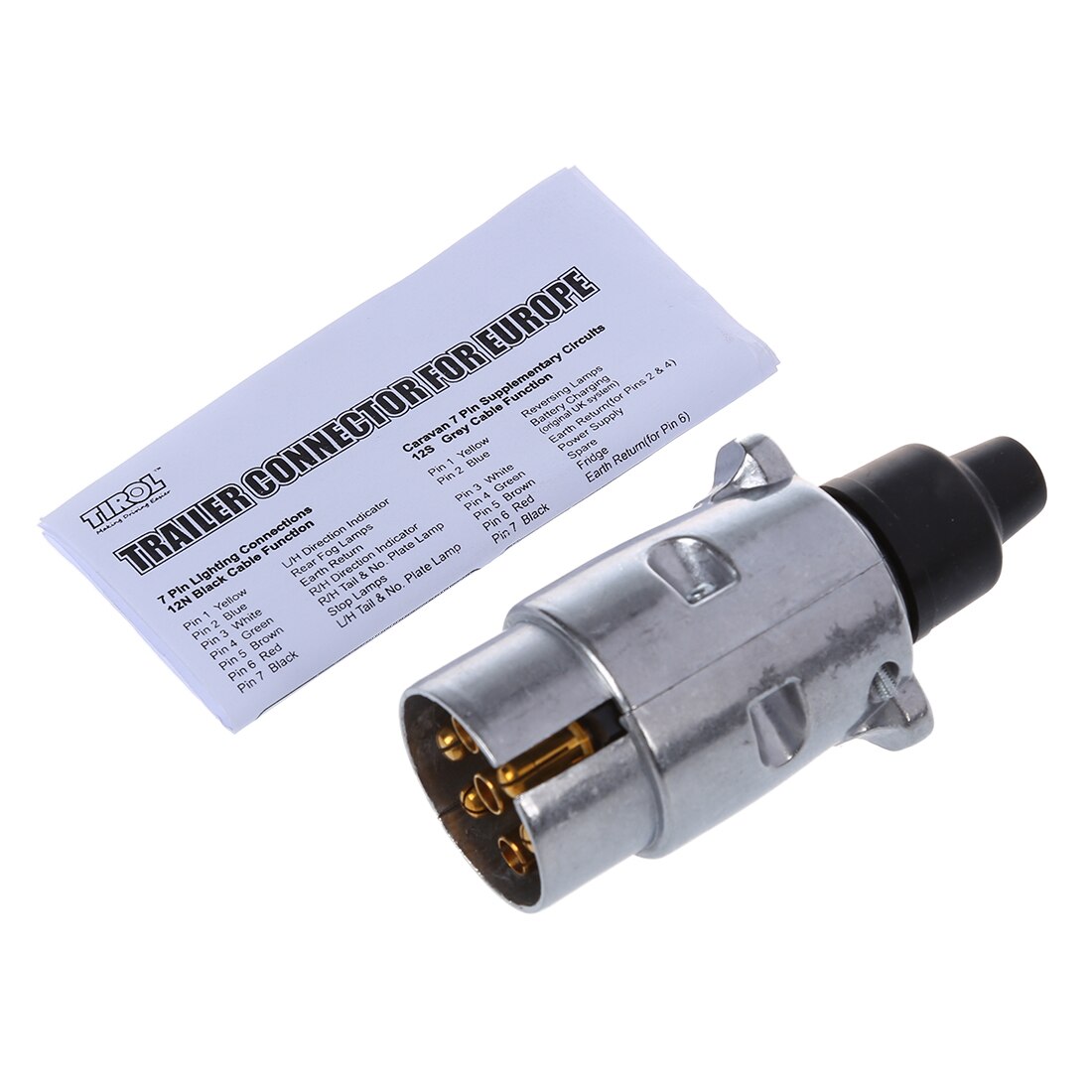 7-Pin Trailer Plug Heavy Duty Round Pin 7-Pole Wir... – Grandado