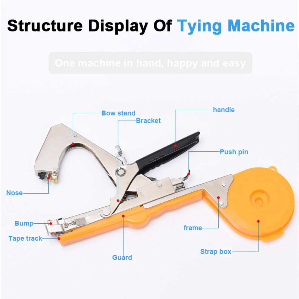 Garden Tools Plant Tying Tapener Tape Machine Bran... – Grandado