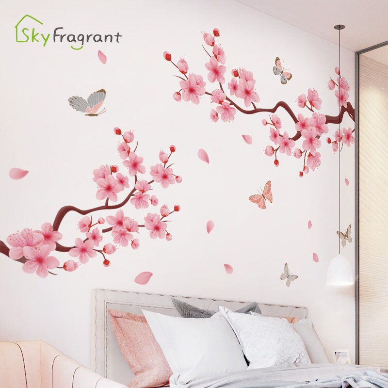 Wall Sticker Flower Branch Self-adhesive Stickers ... – Grandado