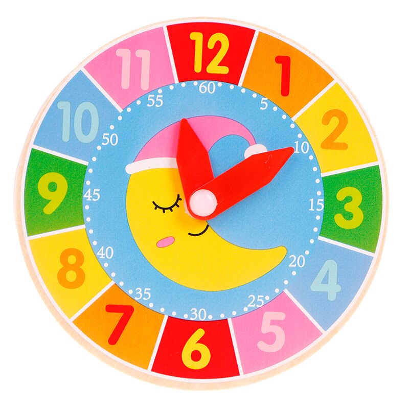 Children Wooden Colorful Clock Toys for Kids Early... – Grandado