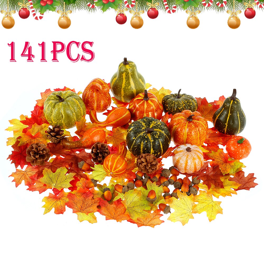 141Pcs Oogst Decor Props Kunstmatige Mini Pompoen ... – Vicedeal