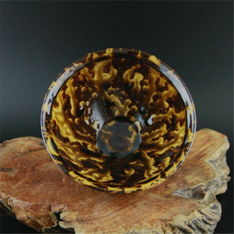 Chinese Old Jizhou Kiln Tortoise Shell Glazed Line... – Grandado
