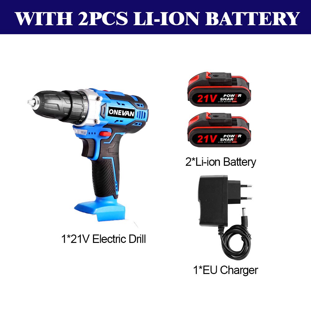 12V 16V 21V Electric Screwdriver Cordless Electric... – Grandado