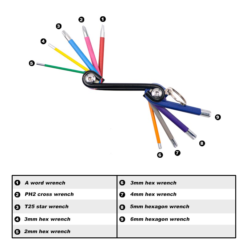 Fiets Inbussleutel Schroevendraaier Set Fiets Hexa... – Vicedeal