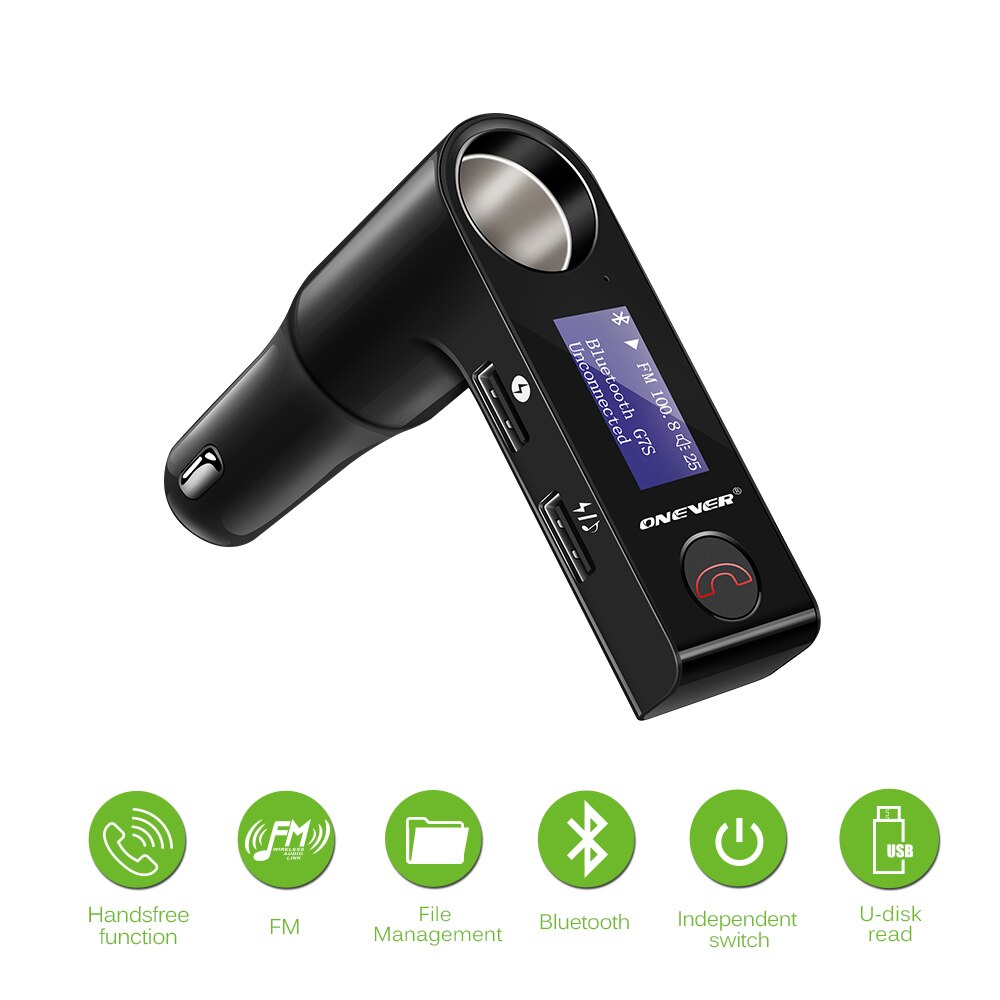 Onever Car FM Transmitter Hands-free Kit Cigarette... – Grandado