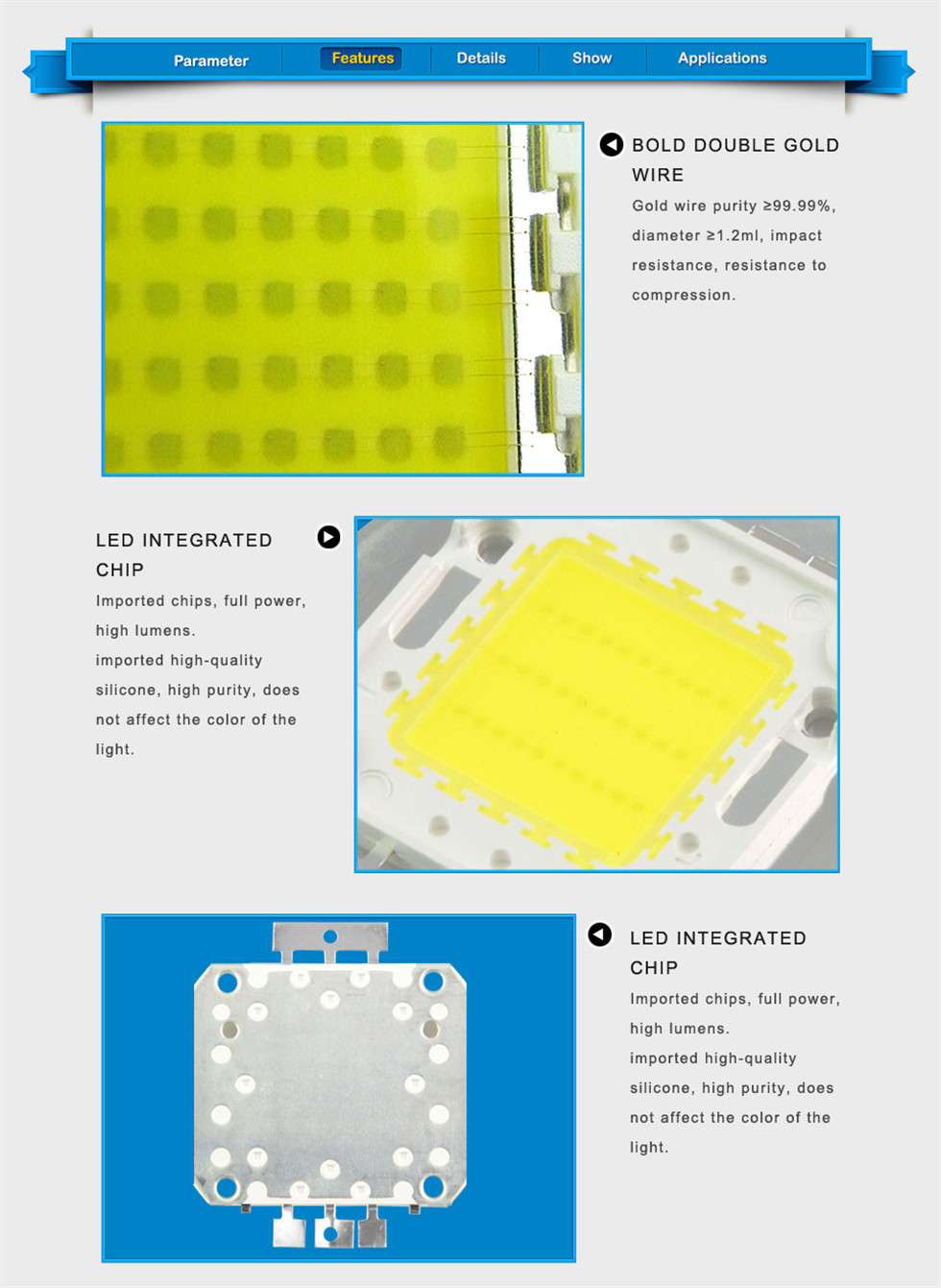 1 Uds Watt completo 10W 20W 30W 50W 100W fuente de... – Grandado
