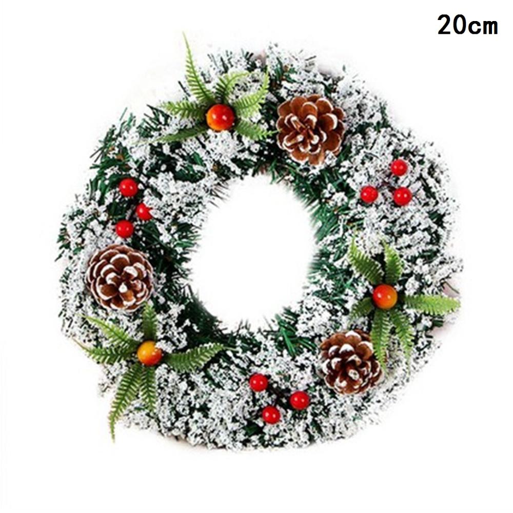 Christmas Garlands Xmsa Wreath Wall Hanging Door O... – Grandado
