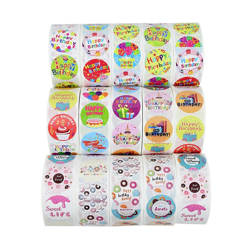 500Pcs Envelope Sealing Stickers Happy Birthday De... – Vicedeal