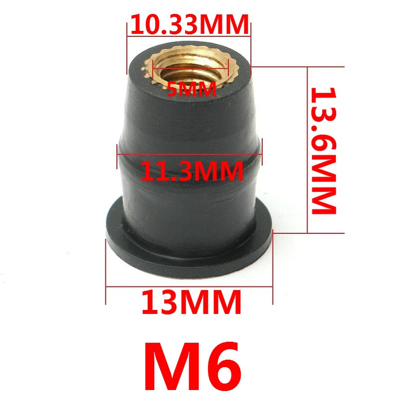 Motorfiets M4/M5/M6 Rubber Goed Noten Blind Sluiti... – Grandado