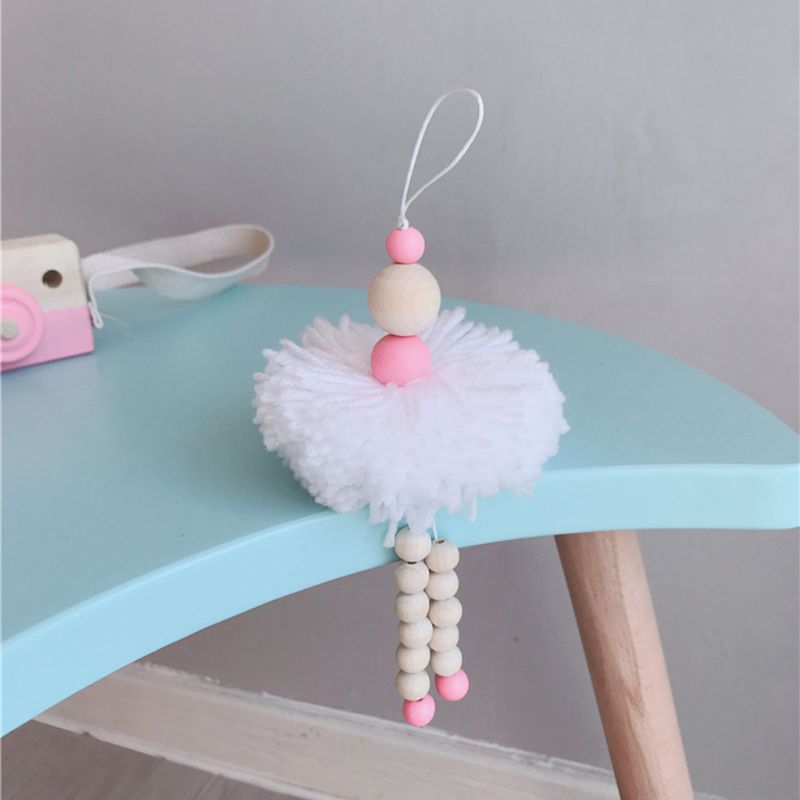 Nordic Style Ballet Dancer Hanging Decoration Wood... – Grandado