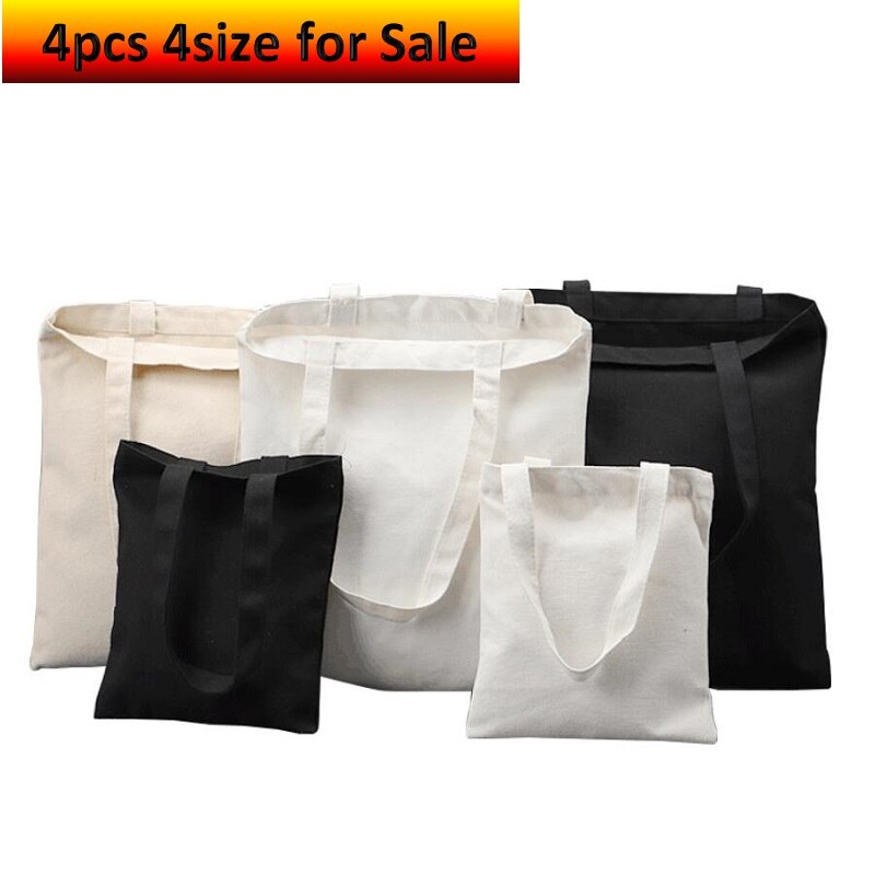 Mode Canvas Tas 4Pcs 4 Size Voor Folding Tote Unis... – Grandado