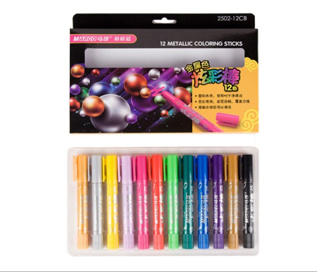 Metal color dazzle color stick 12 color dazzle col... – Grandado