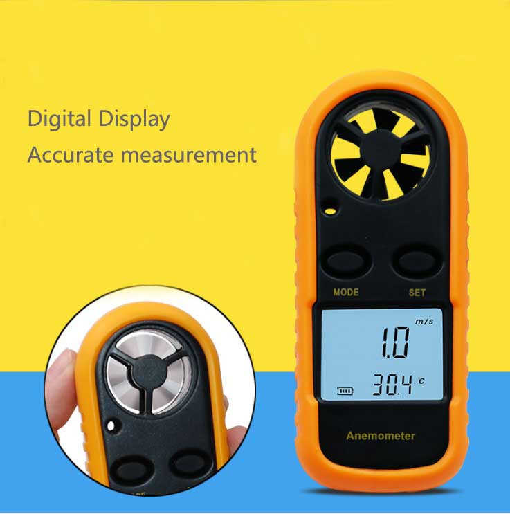 Mini Digital Hand-held Anemometer Thermometer Wind... – Vicedeal