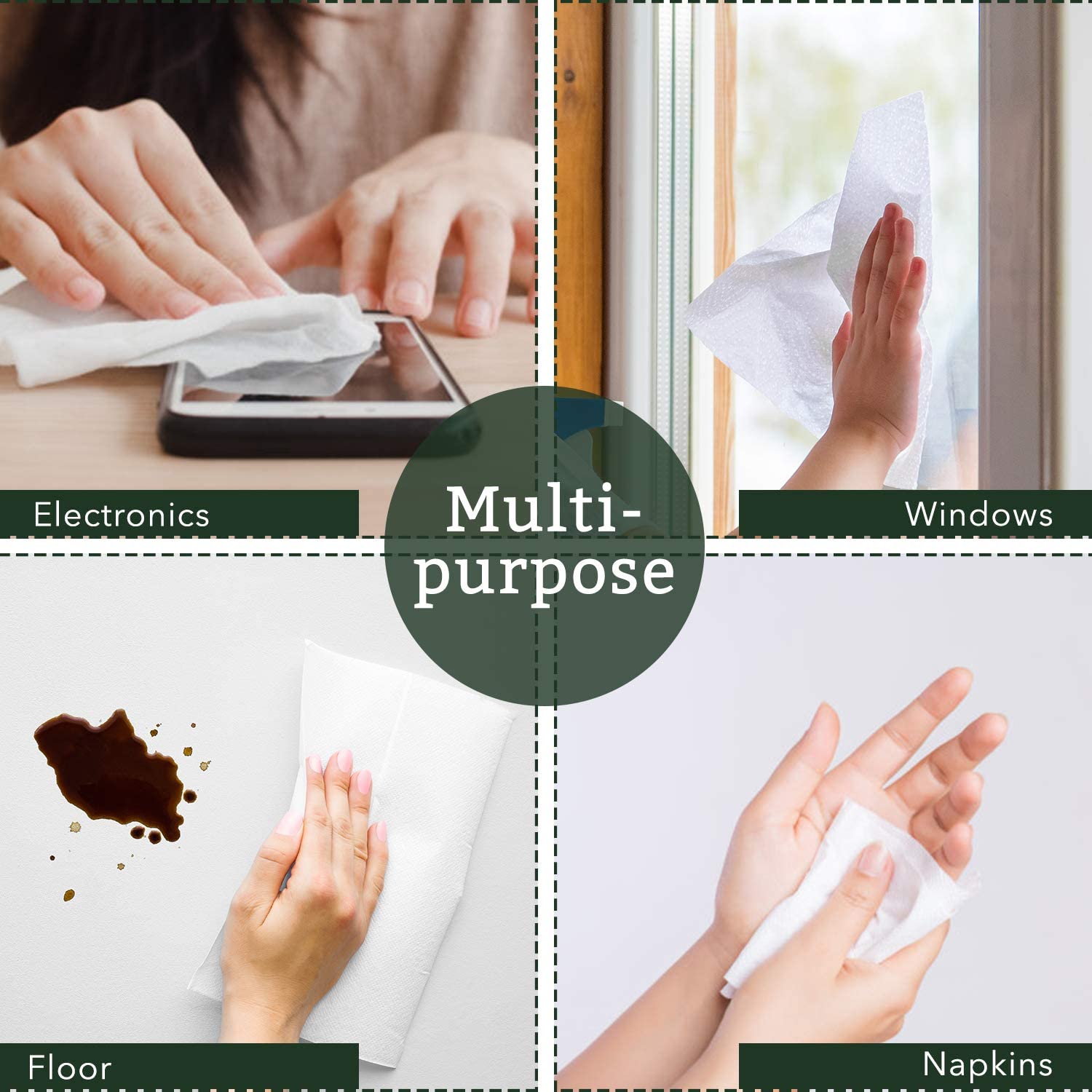 Bamboo Reusable Paper Towels Washable Roll Unpaper... – Grandado