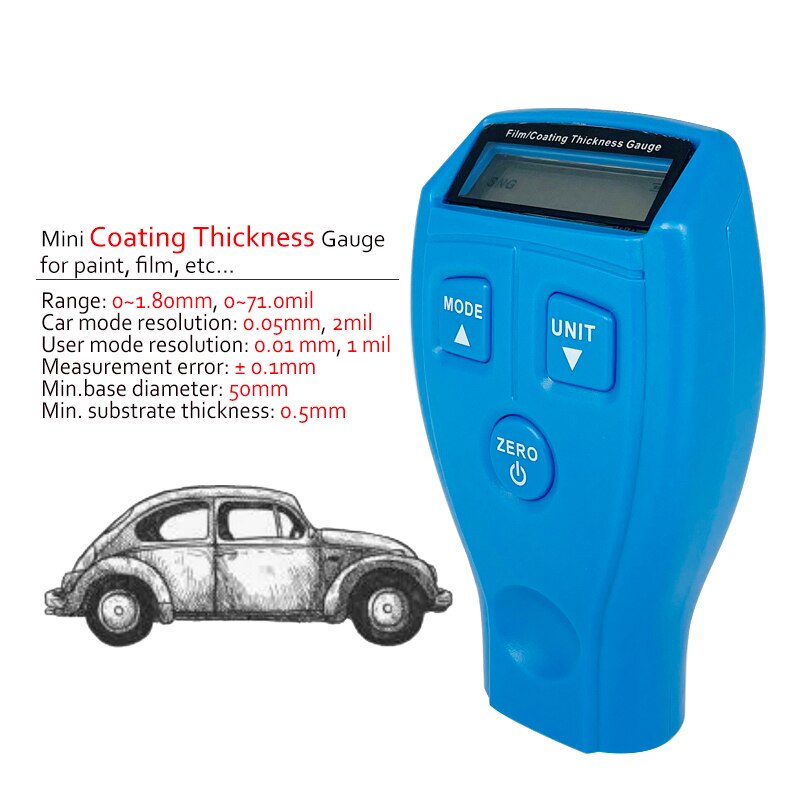 LCD Thickness Gauge For Cars Film Thickness Meter ... – Grandado