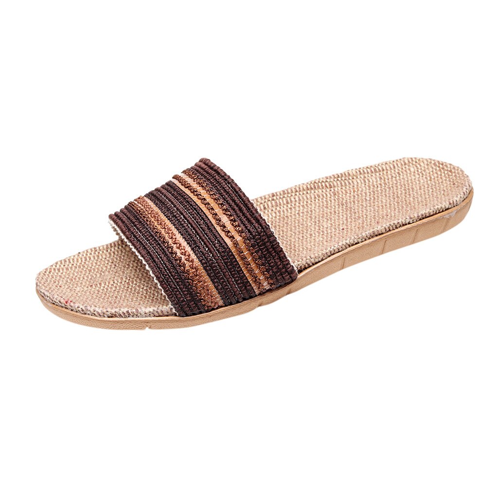 Home Sole male Casual Soft Men's Anti-slip Linen H... – Grandado