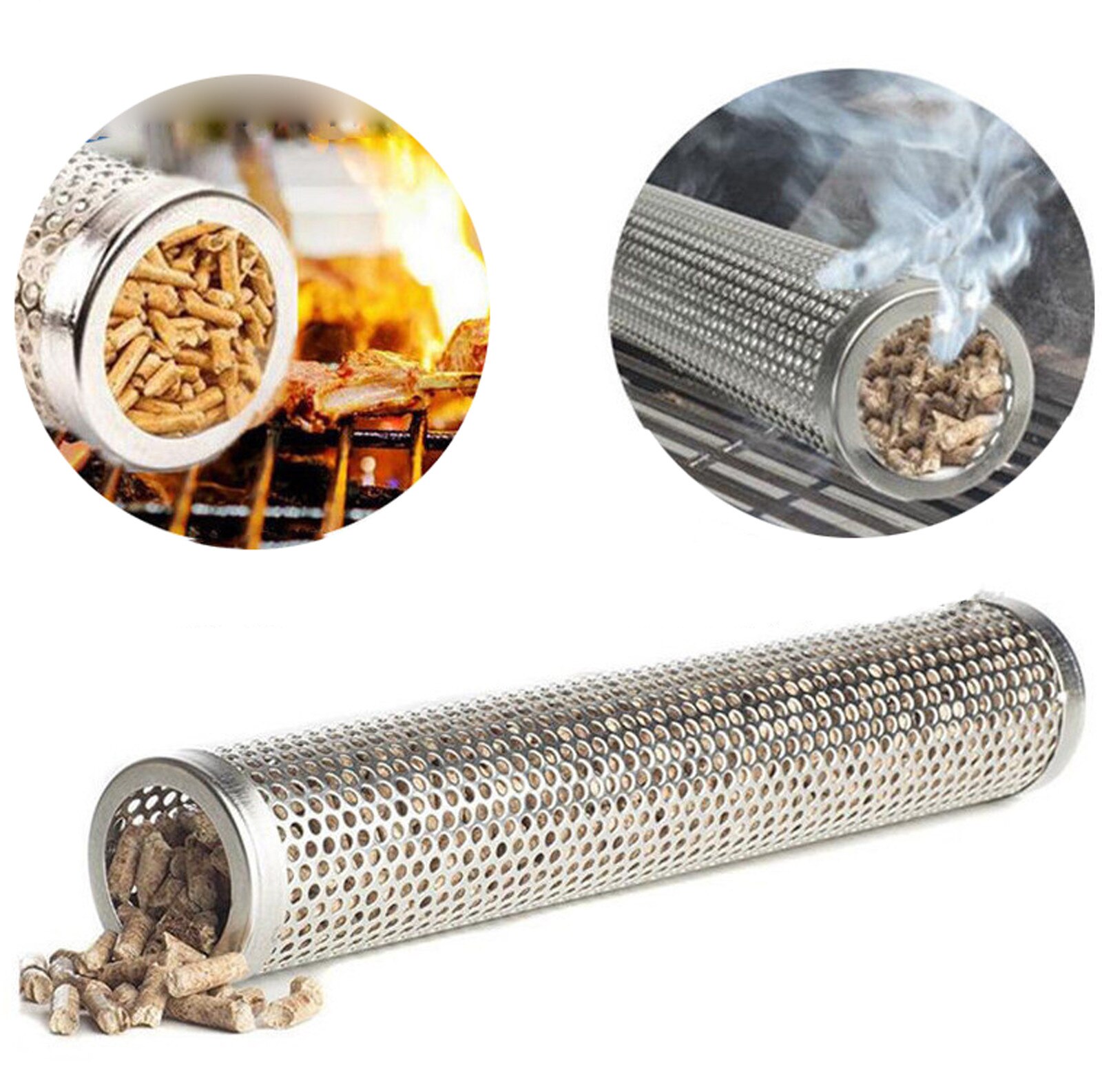 Bbq Ronde Roker Grill Buis Roestvrij Staal Voor Gr... – Vicedeal