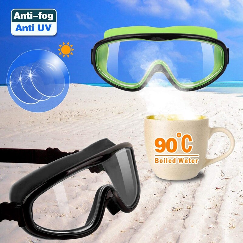 2Pack Kids Swim Goggles Wide Vision Swimming Goggl... – Vicedeal