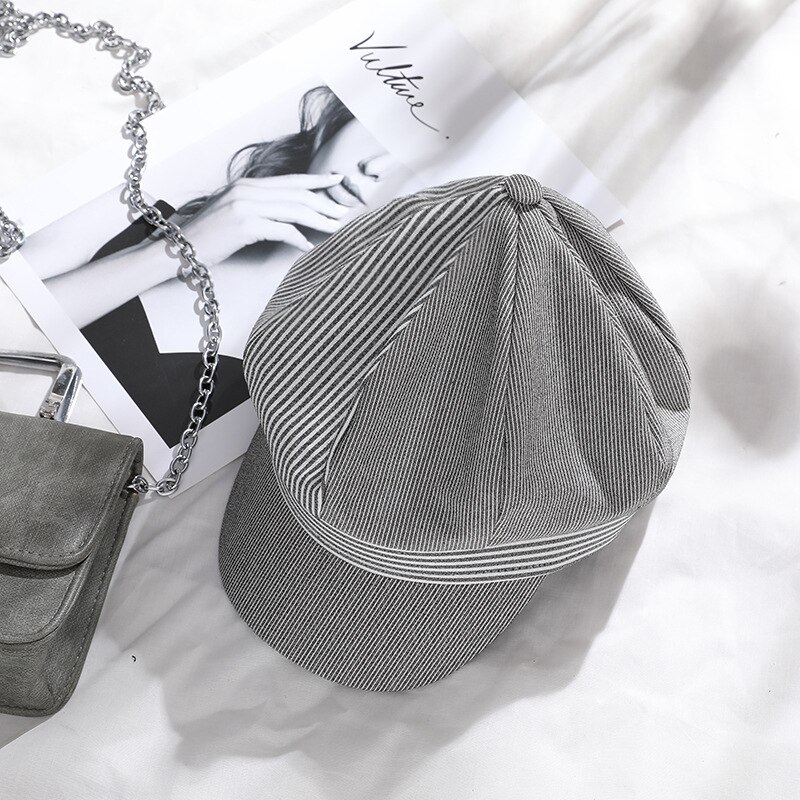 Autumn Female Cotton Berets Winter Octagonal Beret... – Vicedeal