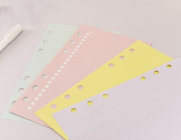 45 Sheets of A5/A6 Color Core 6-hole Core Core Loo... – Vicedeal