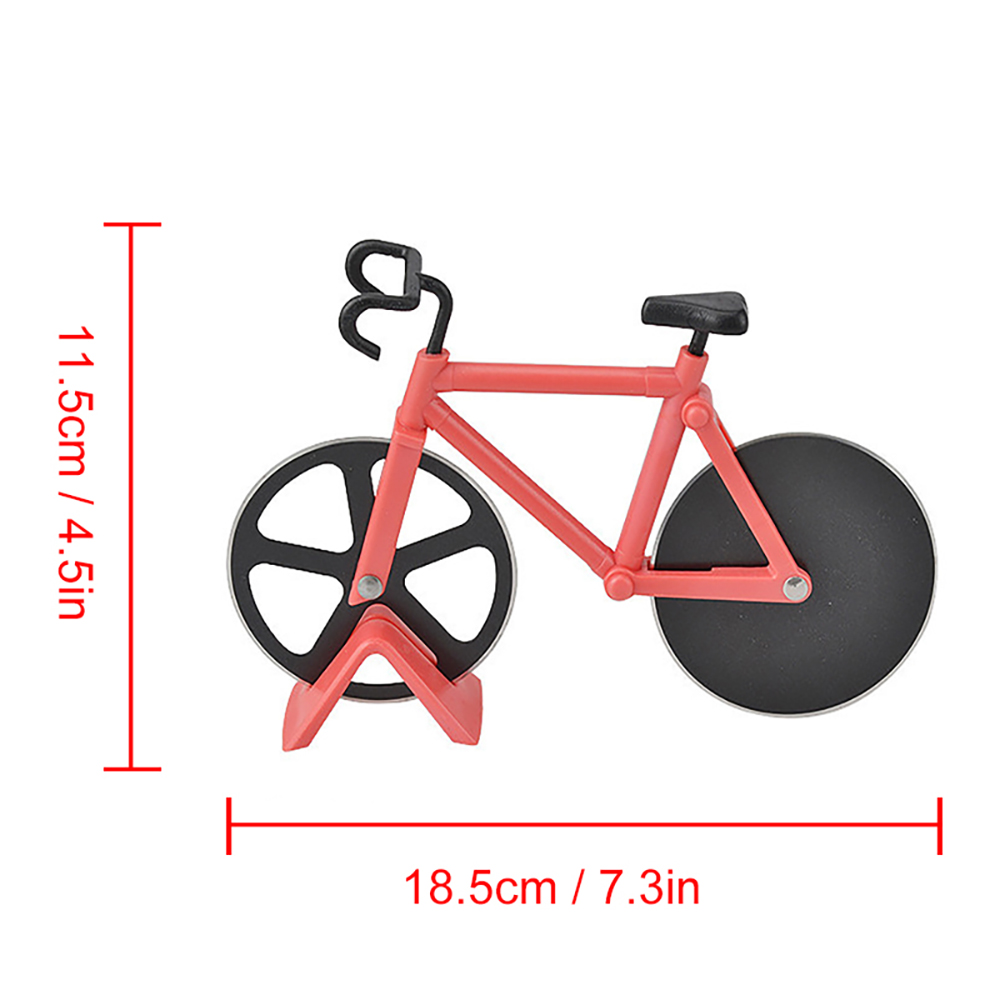 Bicycle Pizza Cutter Wheel Stainless Steel Plastic... – Grandado