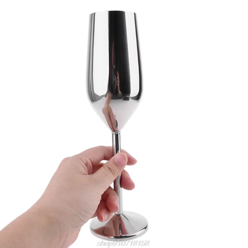 Stainless Steel Wine Glass Goblets Champagne Goble... – Grandado