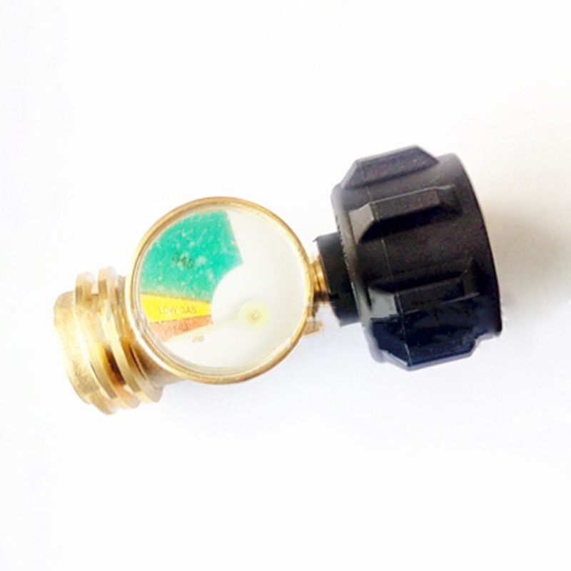 Universal BBQ Gas Propane Pressure Brass Gauge Tan... – Grandado