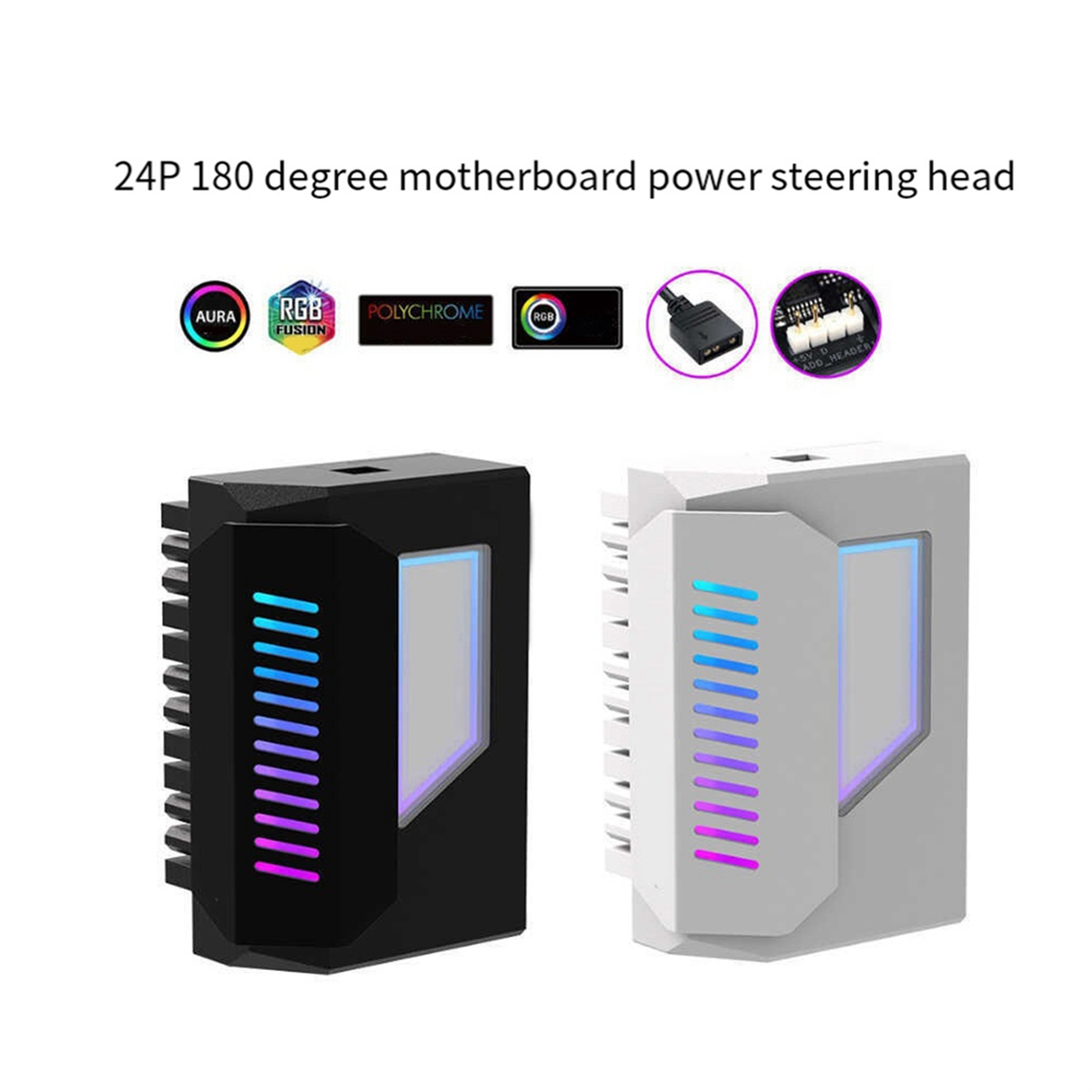 Shopping ATX 24Pin Adapter 180 Degree ARGB Adapter... – Vicedeal