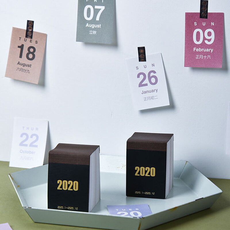 Mini Desktop Paper Calendar Daily Scheduler Table ... – Vicedeal