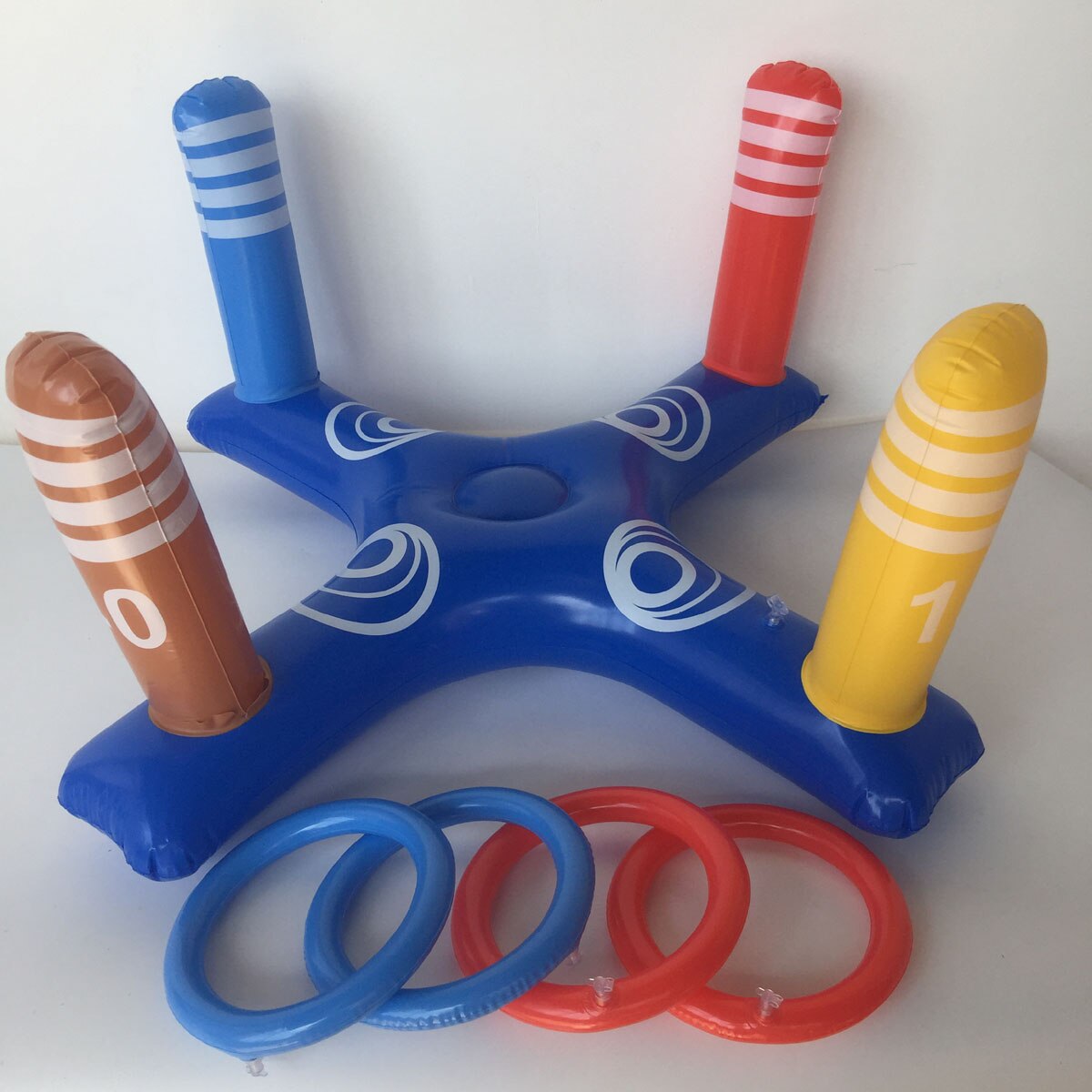 Special Striped 4 Tube Life Buoy Inflatable Swim T... – Vicedeal