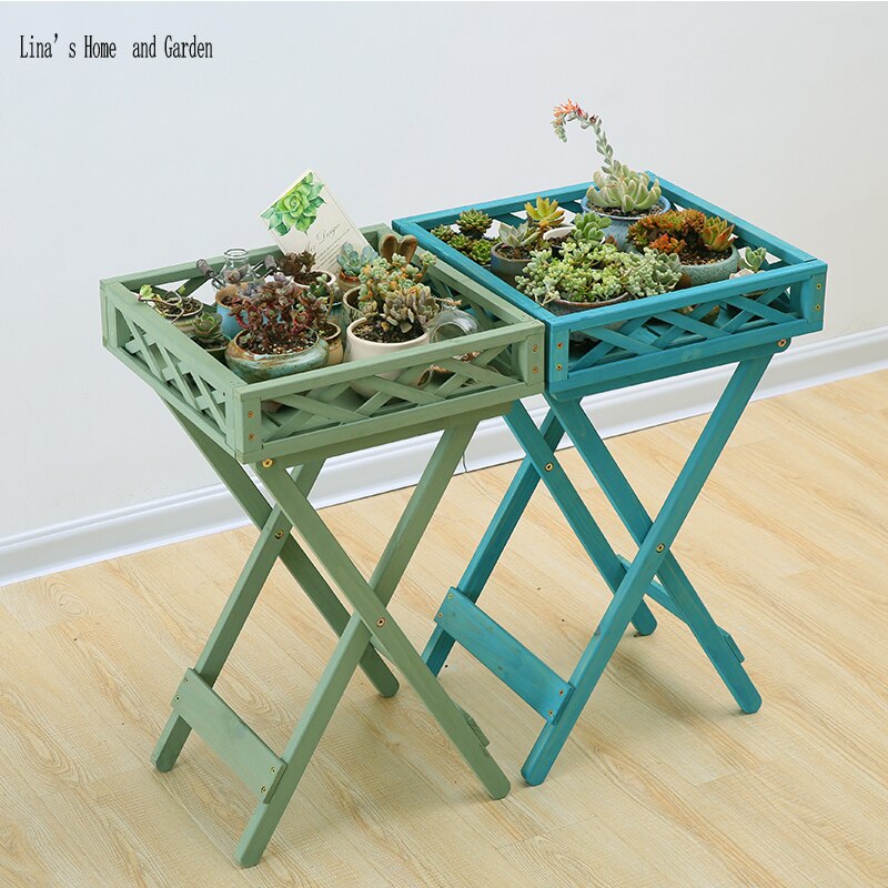 Knock Down Side Table Vintage Farm Fir Wood Tray T... – Grandado