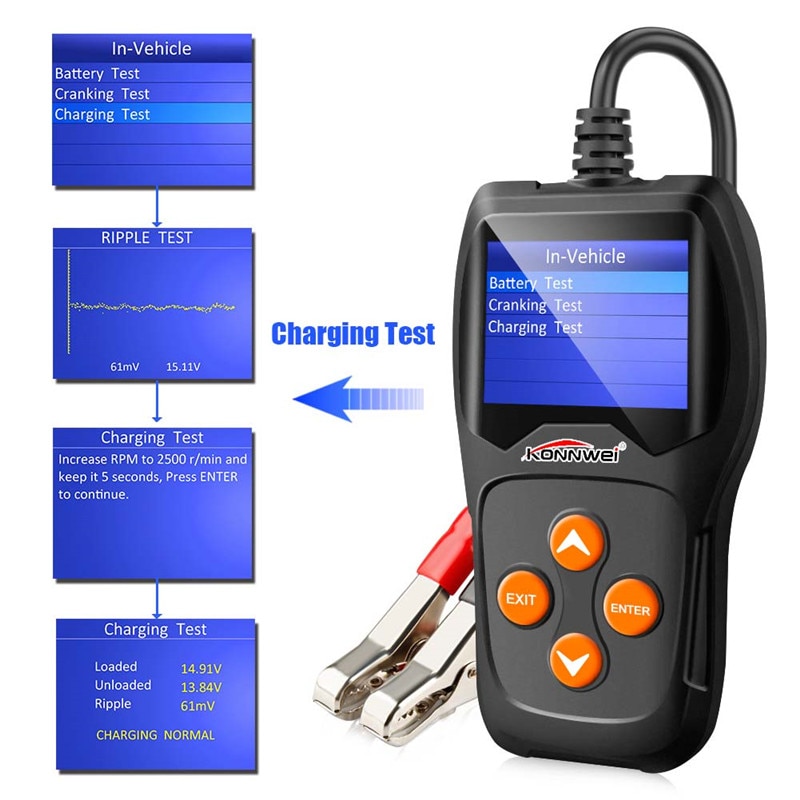 Battery Tester 12V Automotive Load Car Digital Bat... – Vicedeal