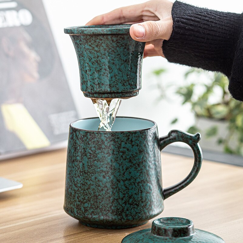Ceramic Tea Mugs With Filters Japanese Coffee Cup ... – Grandado