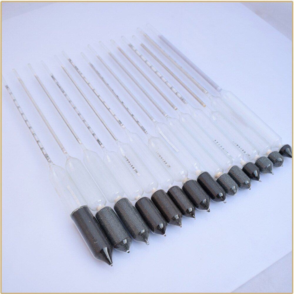 14 PCS/lot 0.6-2/m3 glass hydrometers chemical lab... – Vicedeal