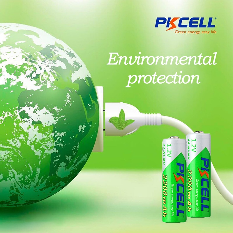 24Pcs PKCELL 2200mah 1.2V NIMH AA Rechargeable Bat... – Grandado