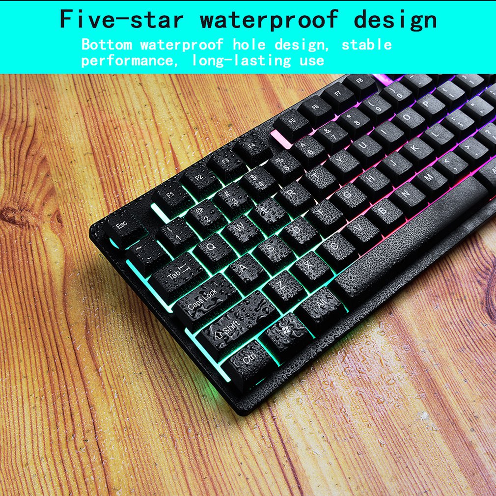 Colorful Illuminated gaming keyboard mechanical ha... – Grandado