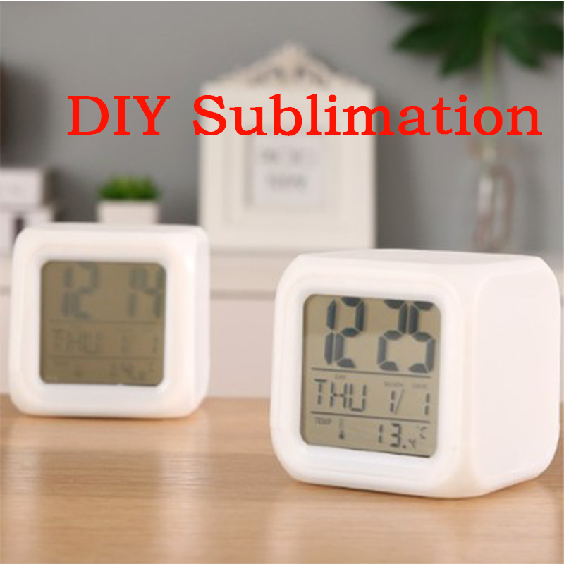 Sublimation LED Alarm Clock Colorful Color Changin... – Vicedeal