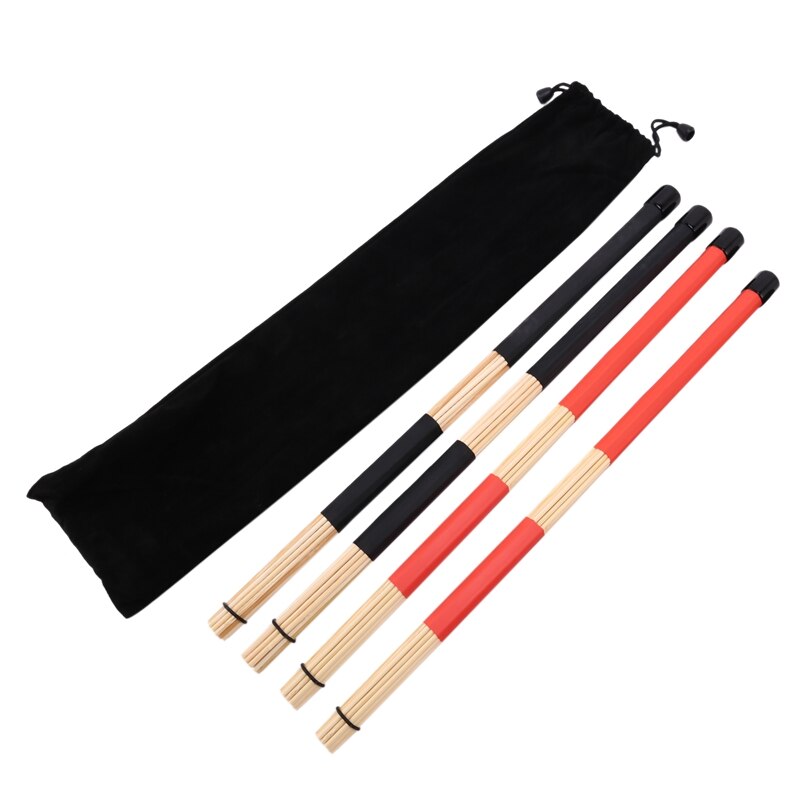 2 Pairs Drum Sticks Borstels Rute Jazz Drumsticks ... – Grandado