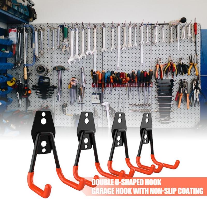 2 krokar kraftig skruvinstallationskrok för att or... – Vicedeal