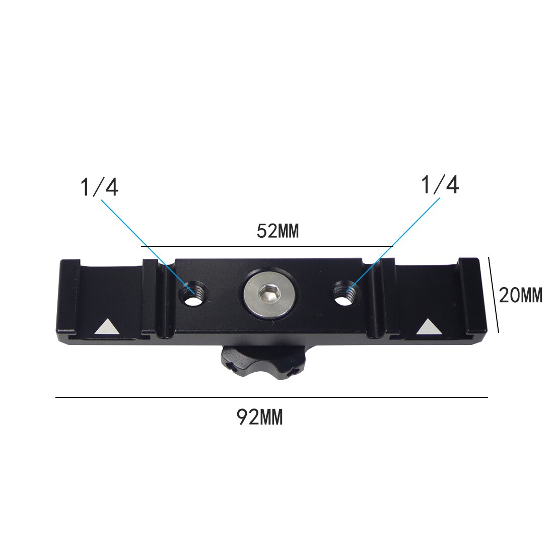 Feichao Triple /Double Cold Shoe Adapter 1/4 Mount... – Vicedeal