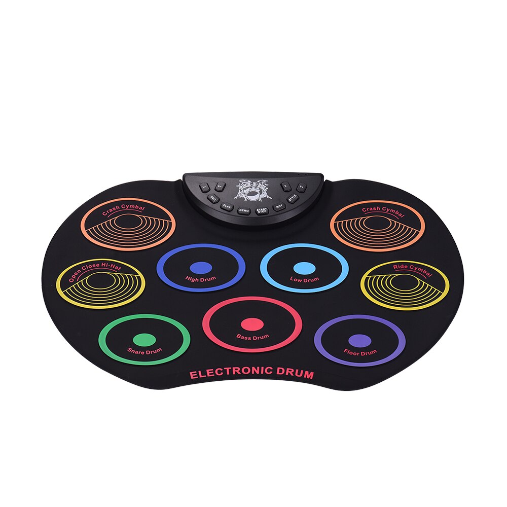 Portable Size Electronic Drum Kit 9 Silicon Drum P... – Grandado