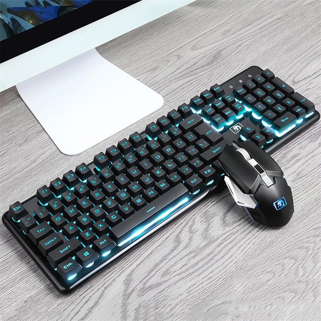 Rechargeable Wireless Mechanical Keyboard and Mous... – Vicedeal