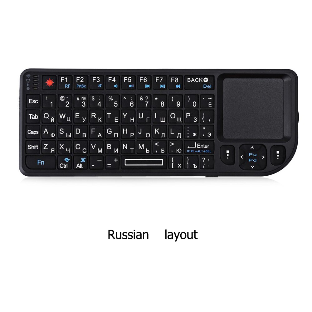 A8 Russianрусски Spanish English Air Fly Mouse Whi... – Grandado